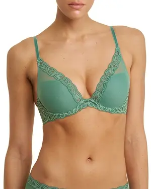 Natori Feathers Contour Plunge Bra - Frosty Spruce