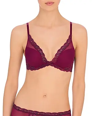 Natori Feathers Contour Plunge Bra Port/sumac