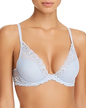 Natori Feathers Contour Plunge Bra Skyfall