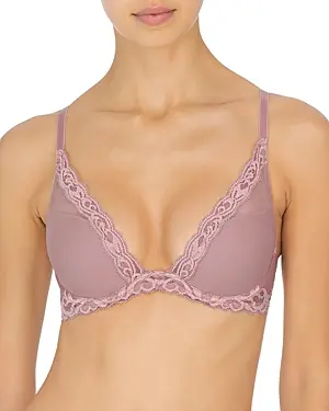 Natori Feathers Contour Plunge Bra Spanish Rose