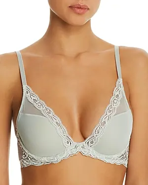 Natori Feathers Contour Plunge Bra Spring Mint