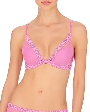 Natori Feathers Contour Plunge Bra Violt Qrtz