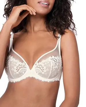 Simone Perele Wish Sheer Plunge Bra - Ivory