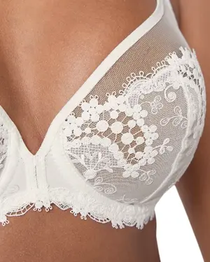 Simone Perele Wish Sheer Plunge Bra - Ivory