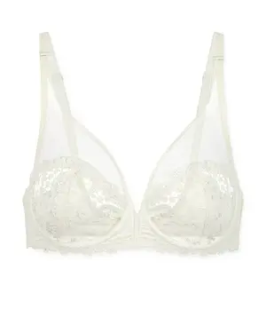 Simone Perele Wish Sheer Plunge Bra - Ivory
