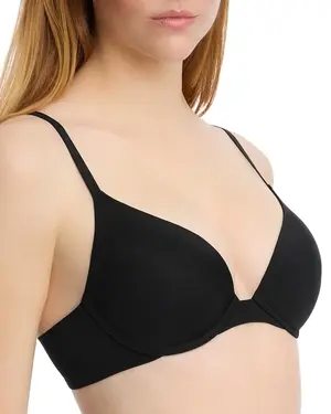 SKARLETT BLUE Breathless Plunge Push Up T-shirt Bra - Black
