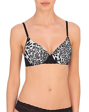 Natori Bliss Perfection All Day Underwire Contour Bra Black Luxe Leopard Print