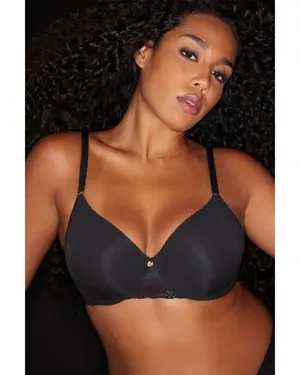 Natori Bliss Perfection Underwire Contour Bra - Black