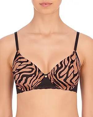 Natori Bliss Perfection All Day Underwire Contour Bra Caramel Zebra Print