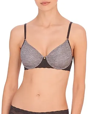 Natori Bliss Perfection All Day Underwire Contour Bra Heather Grey Print