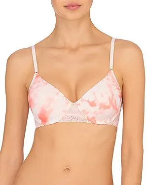 Natori Bliss Perfection All Day Underwire Contour Bra Sunrise Tie Dye Pink