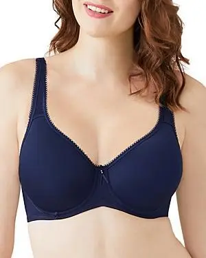 Wacoal Basic Beauty Full-figure Spacer Underwire T-shirt Bra Black Iris