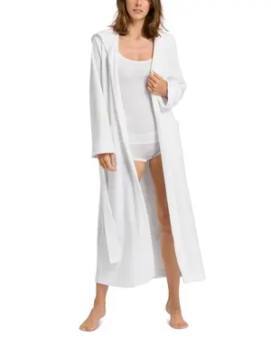 Hanro Robe Selection Plush Hooded Long Robe