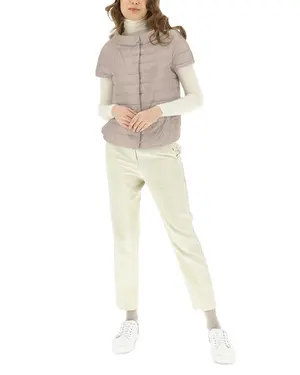Herno Emelia Cap Sleeve Puffer Jacket - Chantilly