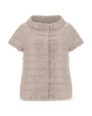 Herno Emelia Cap Sleeve Puffer Jacket - Chantilly