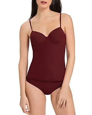 Hanro Allure Bra Cami Dark Burgundy