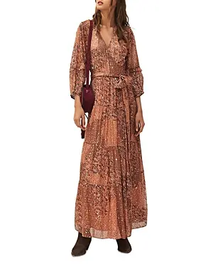 peach and brown dress Juliette Girls Dress - Toasted Peach main image 1