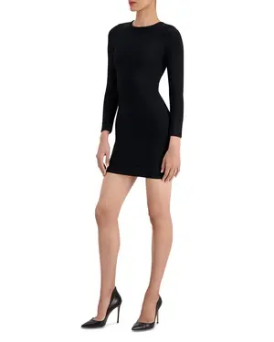Herve Leger Long-sleeve Mini Sheath Dress