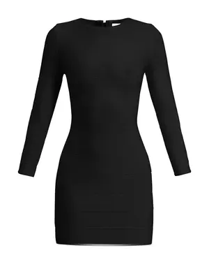 Herve Leger Long-sleeve Mini Sheath Dress