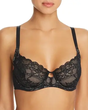 Natori Statement Full Figure Underwire Bra - Black/cafe