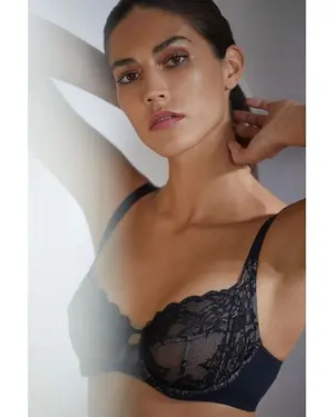 Natori Statement Full Figure Underwire Bra - Black/cafe