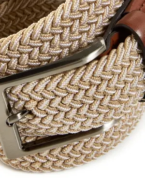 Bloomingdale'S Woven Stretch Belt