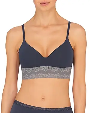 Natori Bliss Perfection Wireless Contour Bra Ash Navy/anchor