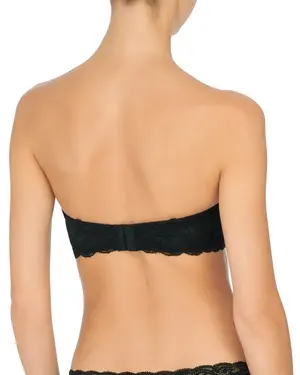 Natori Feathers Strapless Plunge Bra - Black