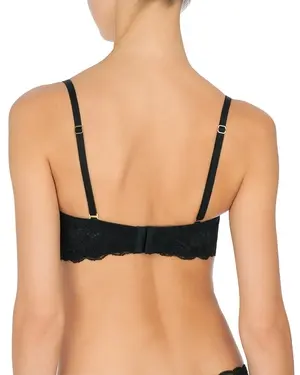 Natori Feathers Strapless Plunge Bra - Black