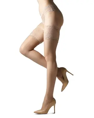 Natori Feather Escape Thigh-high Tights - Nude