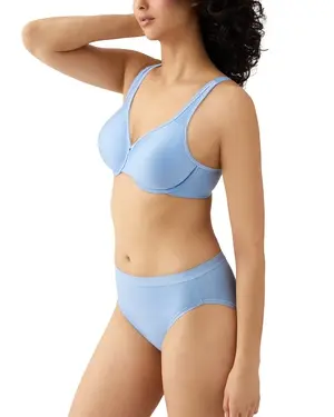 Wacoal Bra Basic Beauty Full Coverage Underwire Bra - Bel Air Blue