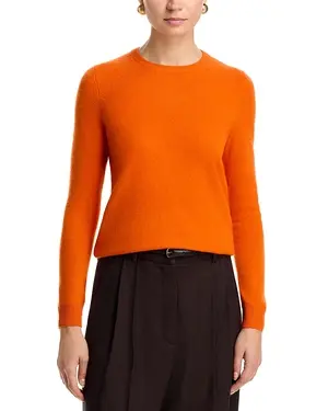 Bloomingdale'S C By Bloomingdale's Crewneck Cashmere Sweater Carrot