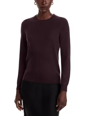 Bloomingdale'S C Crewneck Cashmere Sweater - Dark Brown
