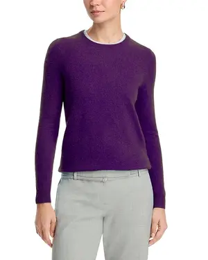 Bloomingdale'S C Crewneck Cashmere Sweater - Fig