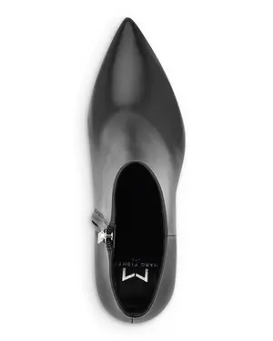 MARC FISHER LTD. Jarli High Heel Booties - Black Leather