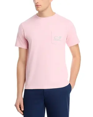 Vineyard Vines Vintage Whale Short Sleeve Pocket Tee Flamingo
