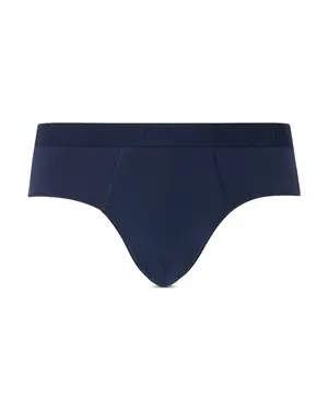Hanro Cotton Essential Briefs, Pack Of 2 - Deep Navy