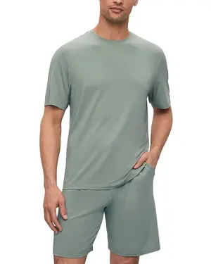 Eberjey Henry Short Pajama Set Eucalyptus