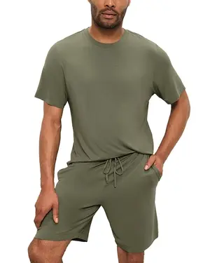 Eberjey Henry Short Pajama Set Moss