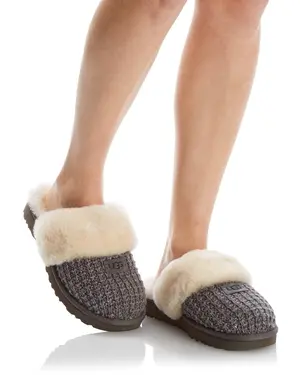 UGG Cozy Shearling Mule Slippers - Charcoal