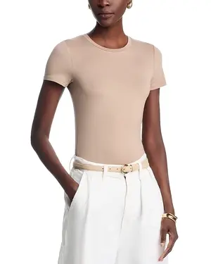 Majestic Filatures Crewneck Tee - Coffee Latte