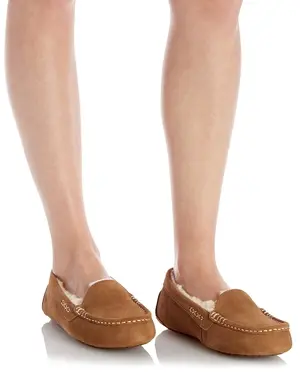 UGG Ansley Moc Toe Slippers - Chestnut