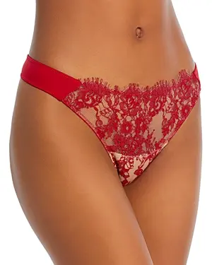 SKARLETT BLUE Entice Lace Thong Lipstick/nylon