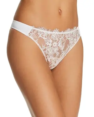 SKARLETT BLUE Entice Lace Thong - White/nylon