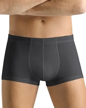 Hanro Cotton Superior Boxer Briefs Coal Gray
