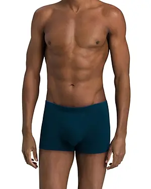 Hanro Cotton Superior Boxer Briefs Oxford Blue