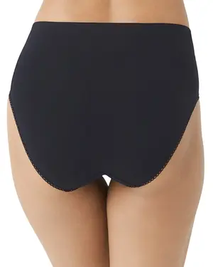 Wacoal Feeling Flexible Seamless Hi Cut Brief - Black