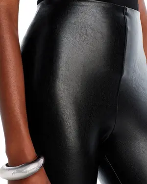 Commando Perfect Control Faux Leather Leggings - Black