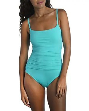La Blanca Island Goddess One-Piece Swimsuit Aquamarine