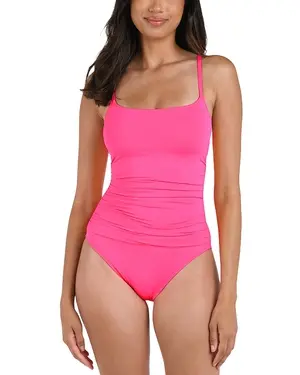 La Blanca Island Goddess One Piece Swimsuit - Bright Pink